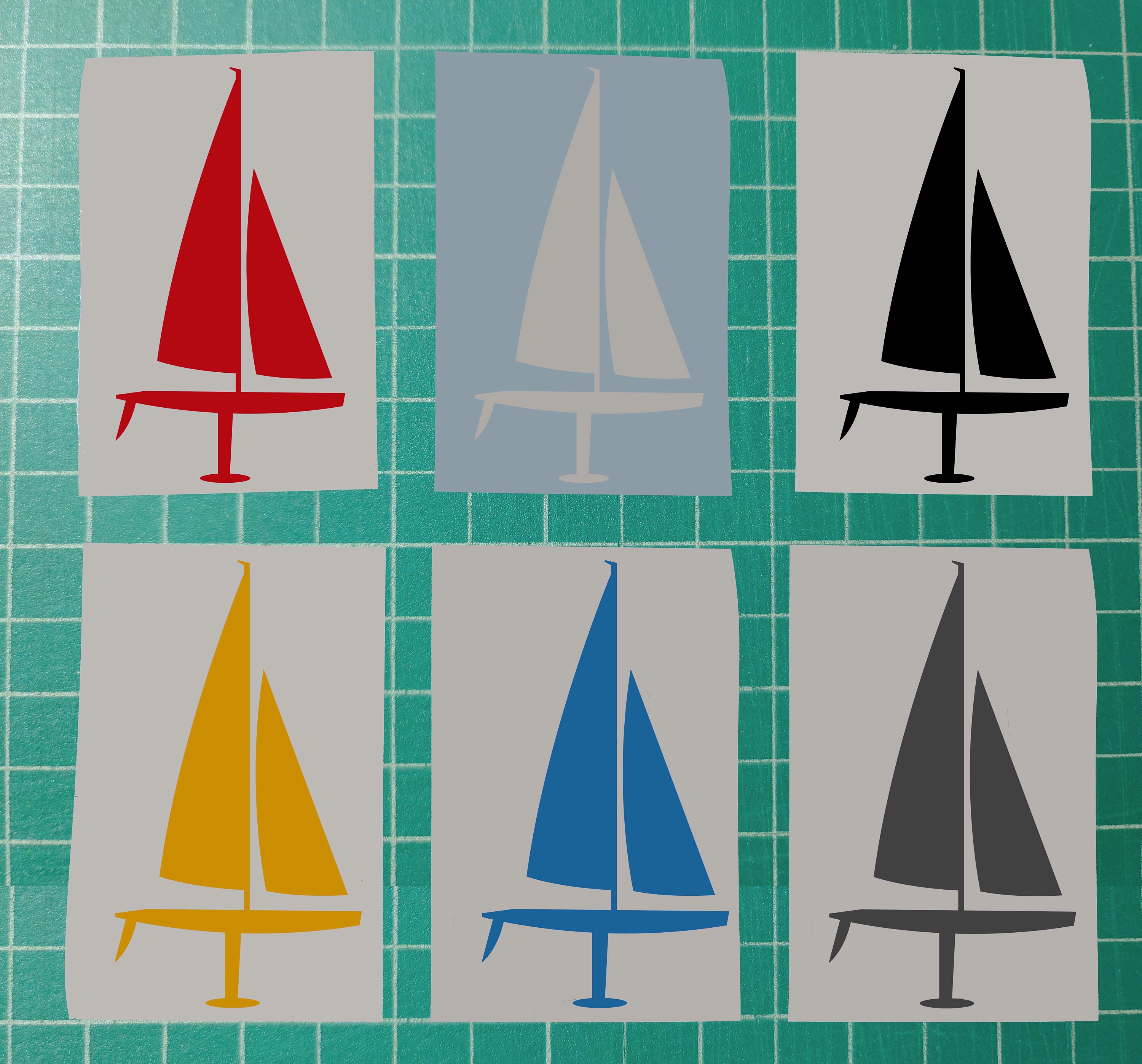 Various RC Sailboat Window Stickers - Etsy