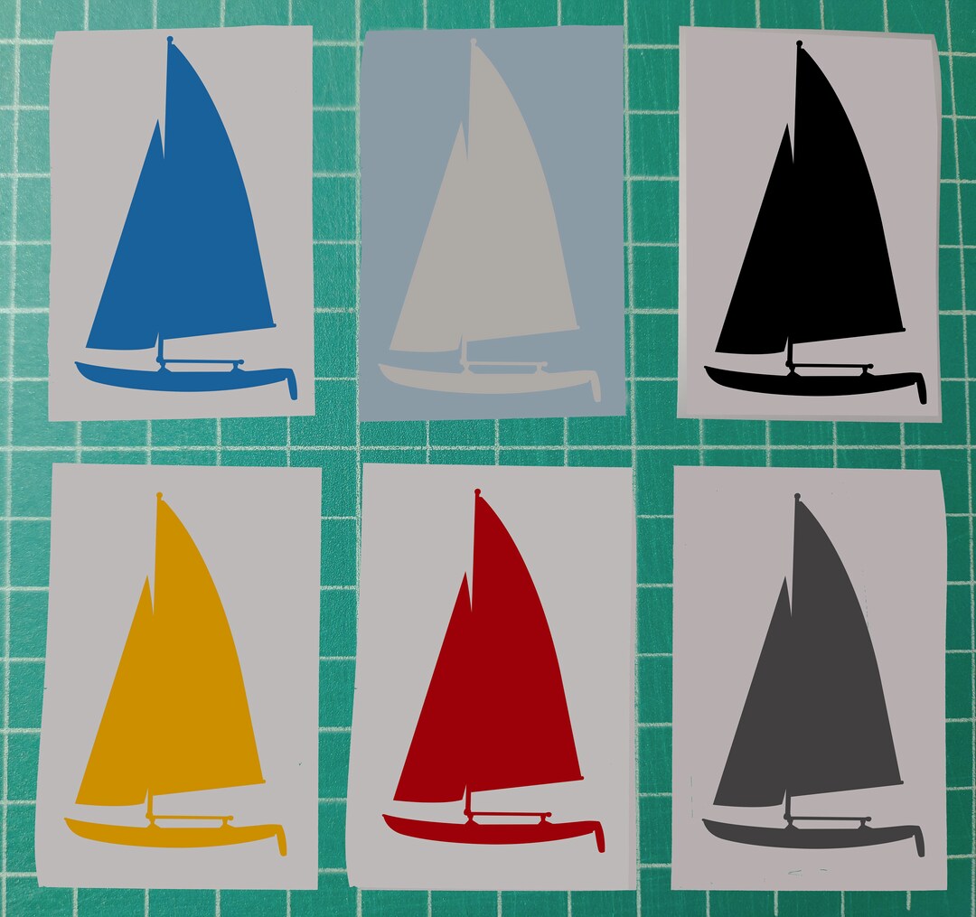 Vinyl Hobie Sailboat Decal Sticker - Etsy