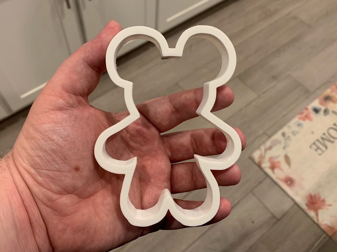 Mickey Mouse Gingerbread Man Cookie and Fondant Cutter Digital Download ...