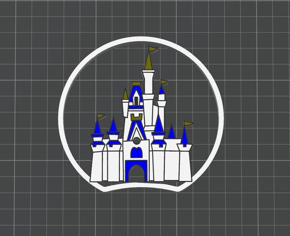 Cinderella Castle Mickey Ear Multicolor 3D STL File 3D Printable Mickey ...