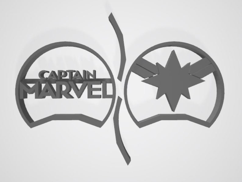 Captain Marvel Mickey Ears 3D STL File 3D Printable Mickey - Etsy
