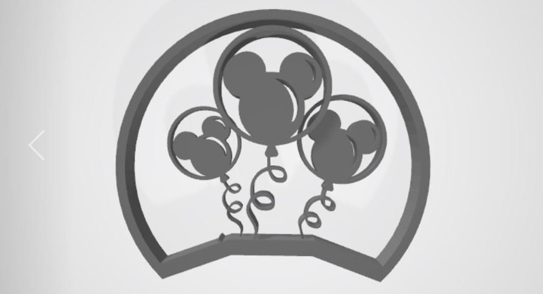 Buy Mickey Balloons Ear 3D STL File 3D Printable Mickey Ear Mickey ...