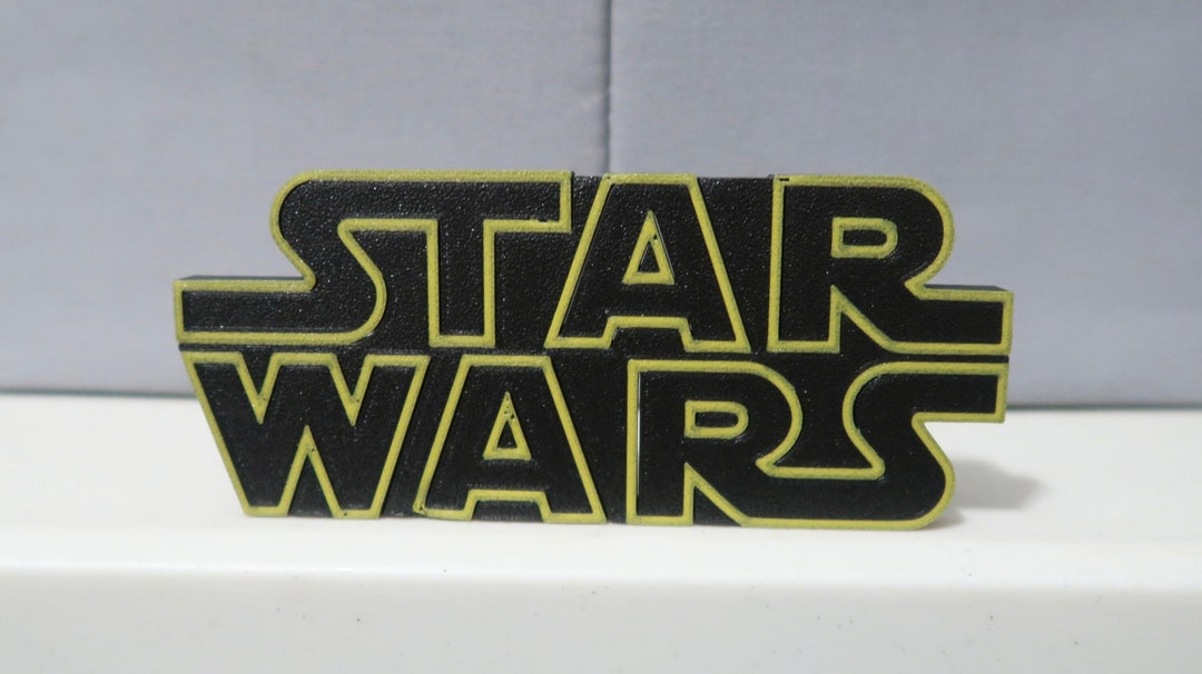 Star Wars 3D Printed Logo Sign Desk Shelf Wall Art - Etsy