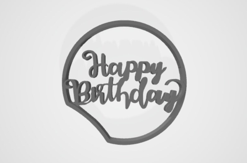 Happy Birthday Mickey Ear 3D STL File 3D Printable Mickey - Etsy