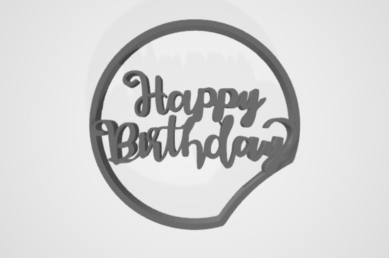 Happy Birthday Mickey Ear 3D STL File 3D Printable Mickey - Etsy