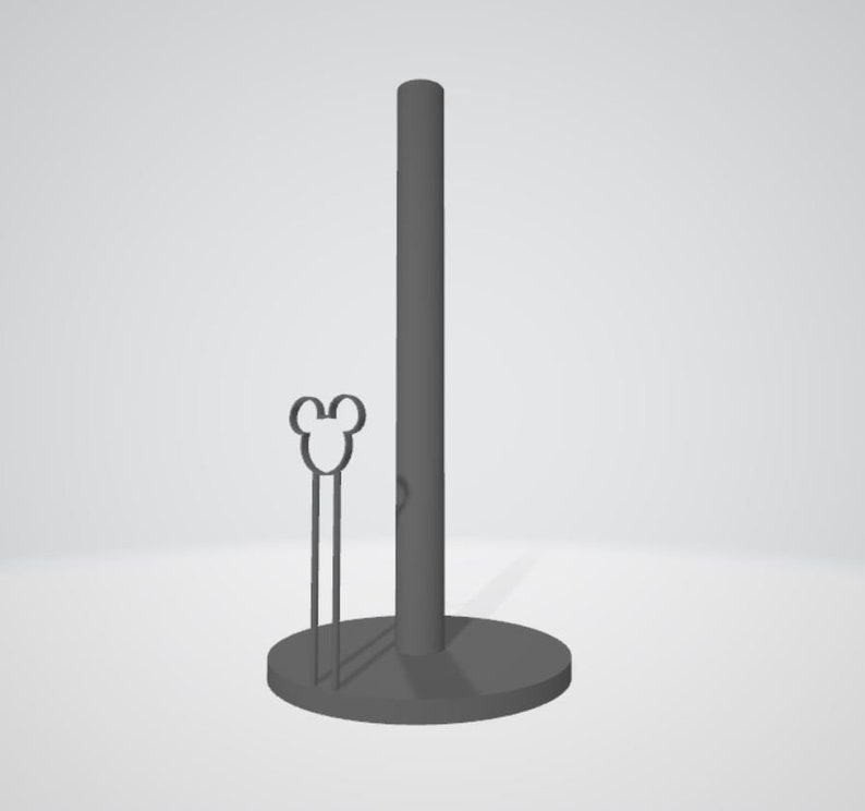 Mickey Mouse Paper Towel Holder 3D STL File Mickey Kitchen - Etsy