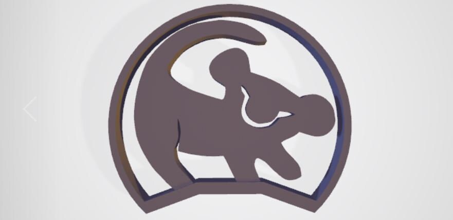 Simba the Lion King Mickey Ear 3D STL File 3D Printable Mickey Ear ...