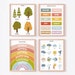 Rainbow Days of the Week, Playroom Educational Poster, Rainbow Nursery ...