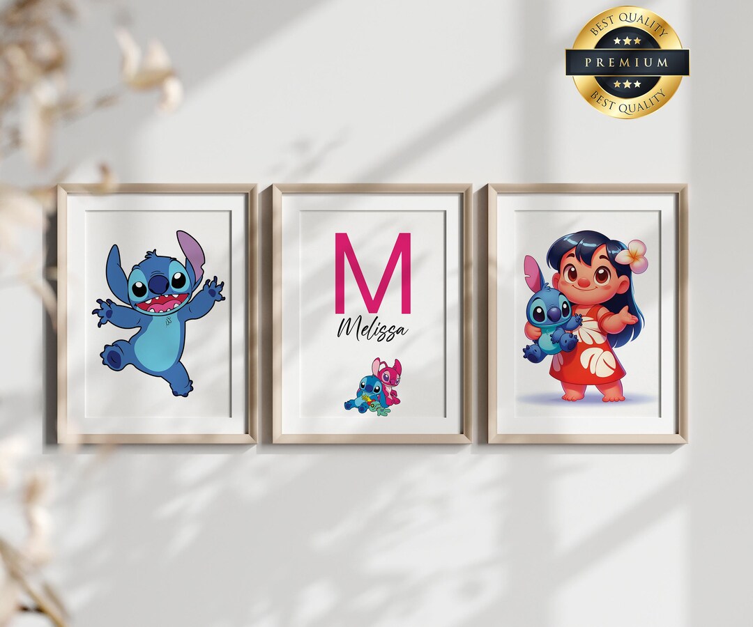 Personalized Lilo & Stitch Print, Stitch Nursery Decor, Ohana Wall Art ...