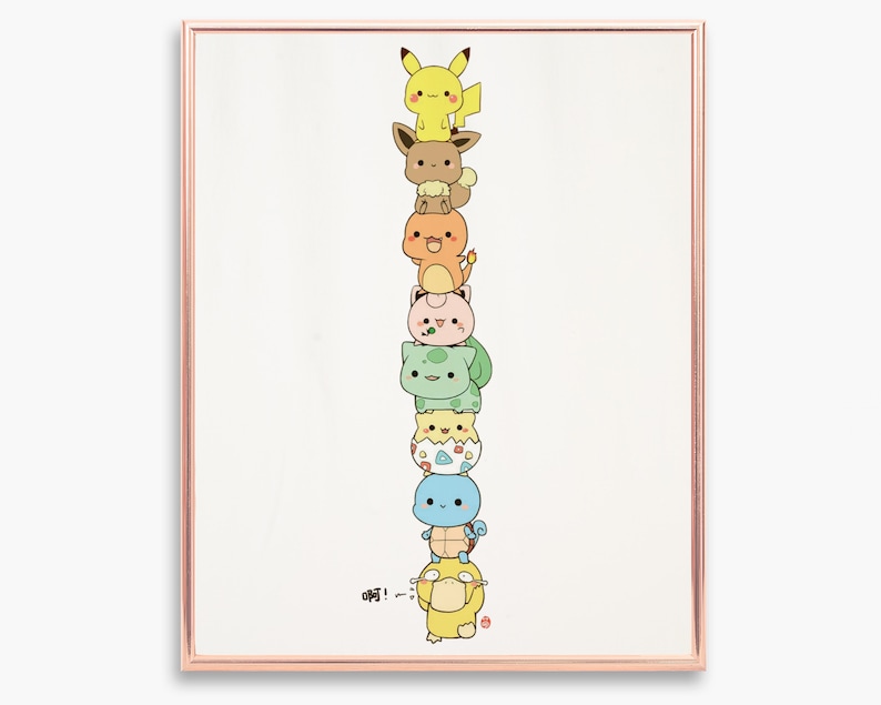 Nursery Pokemon Poster Pokemon Print Funny Print Cartoon Etsy