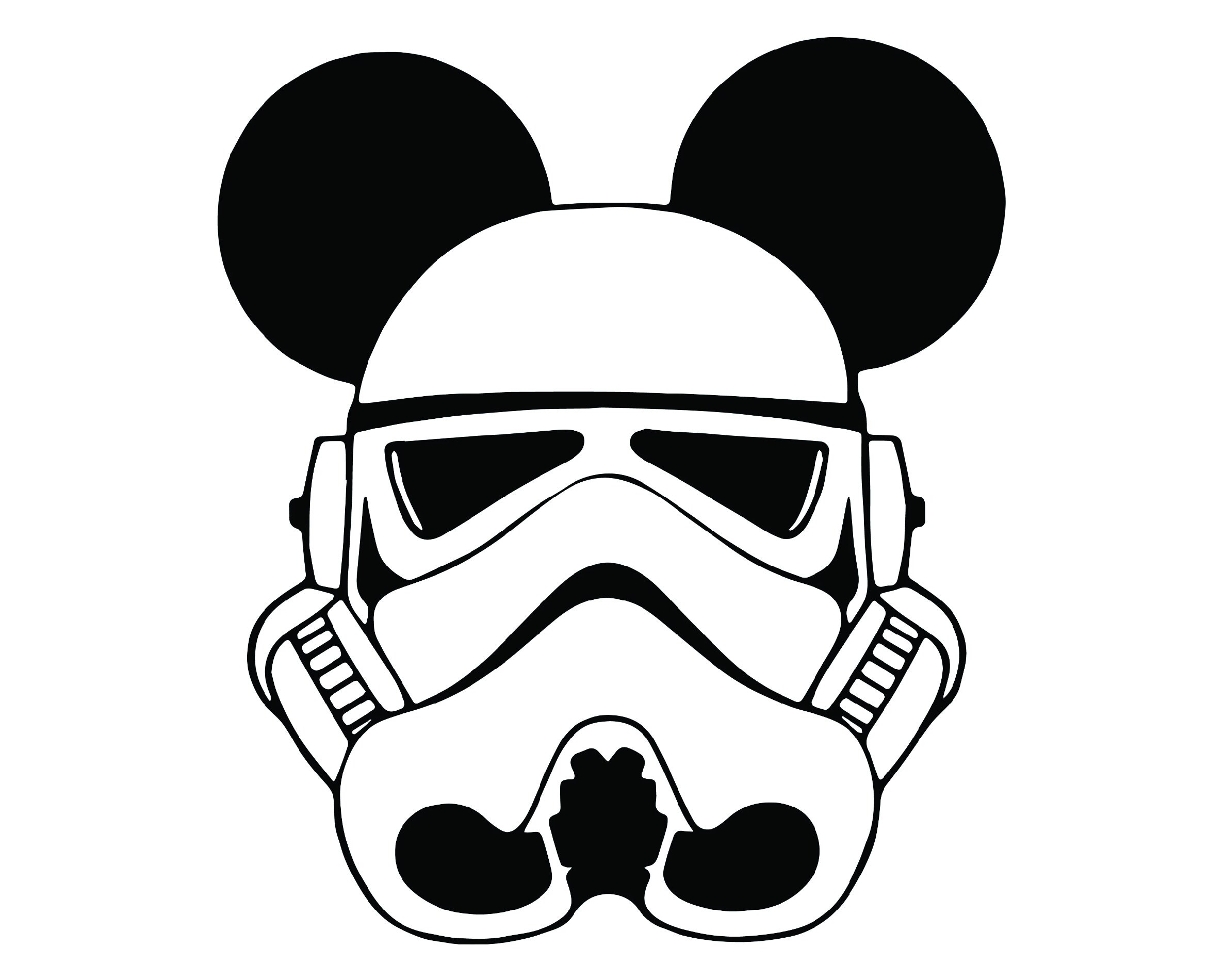 Mickey Mouse Stormtrooper Star Wars SVG Svg Dxf Cricut - Etsy UK