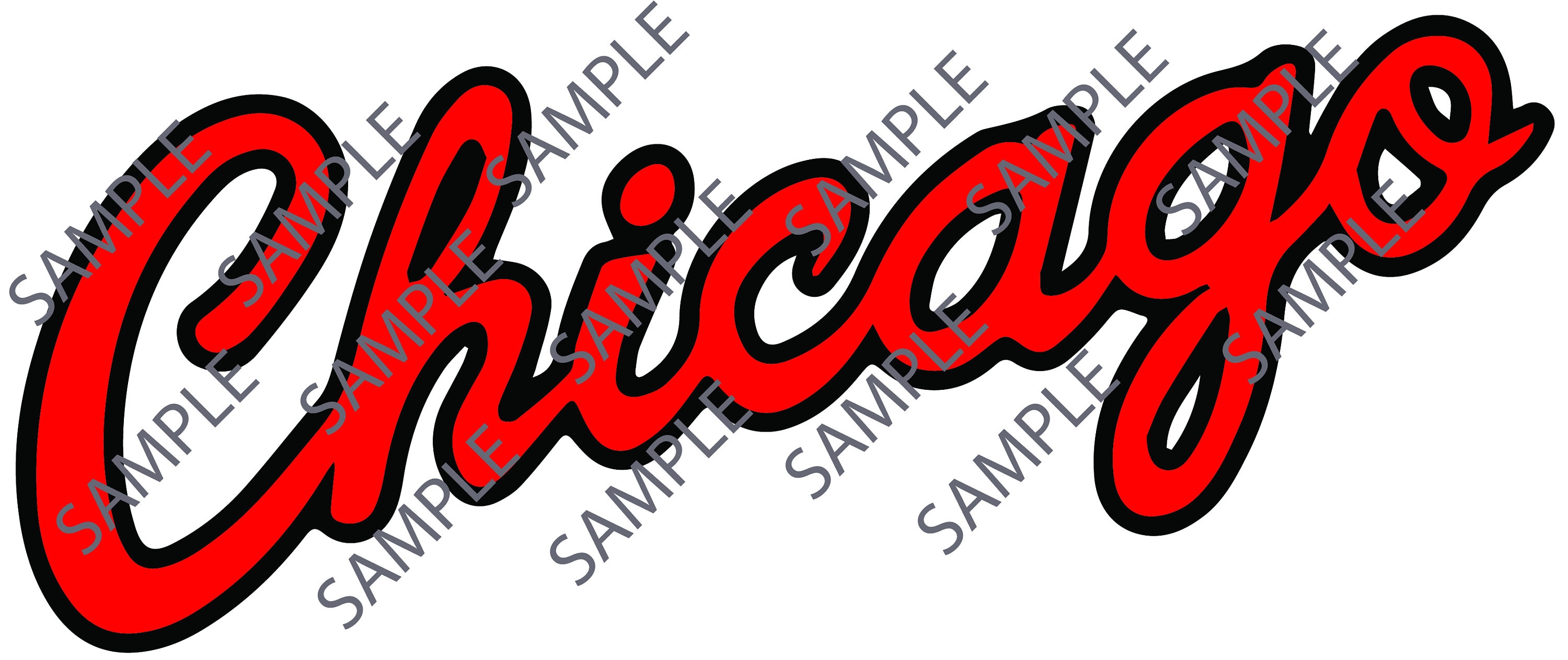 Chicago Basketball Cursive - Etsy