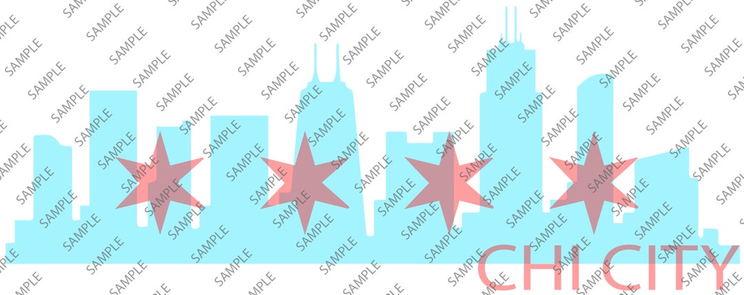 Chicago Skyline Chi City - Etsy