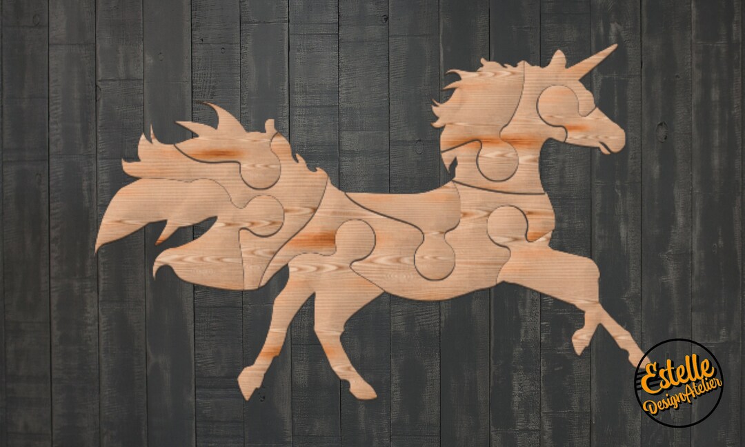 Unicorn , Scroll Saw Patterns / Puzzle Svg/ Pdf /eps/ Svg / Dxf - Etsy