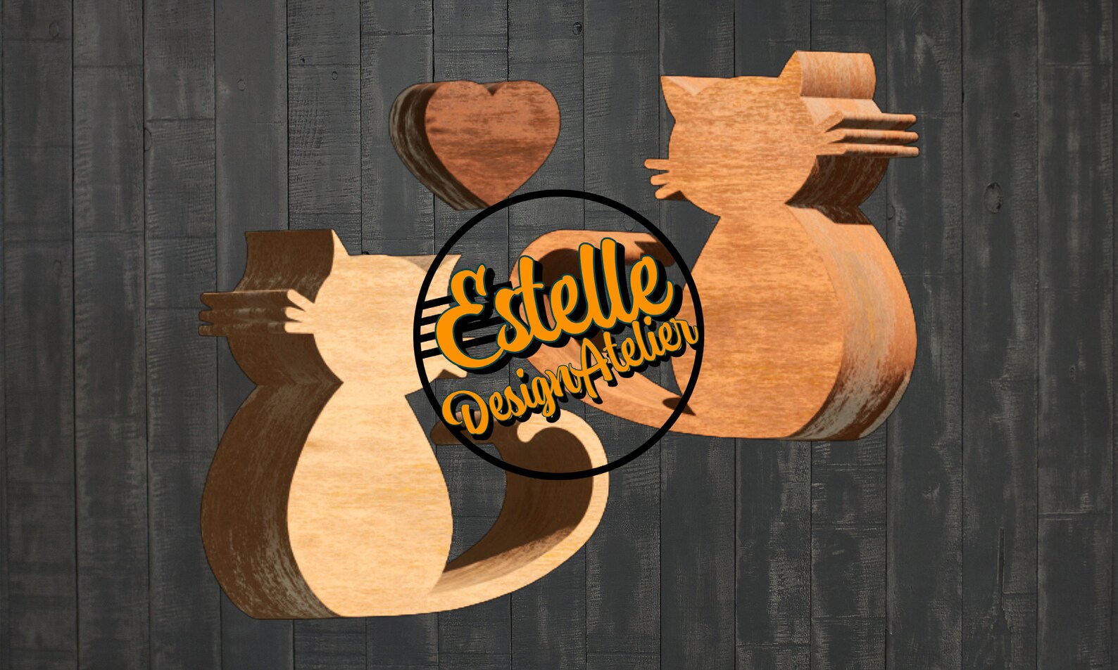 Cats in Love / Scroll Saw Patterns/ Scroll Saw Patterns Pdf/ - Etsy