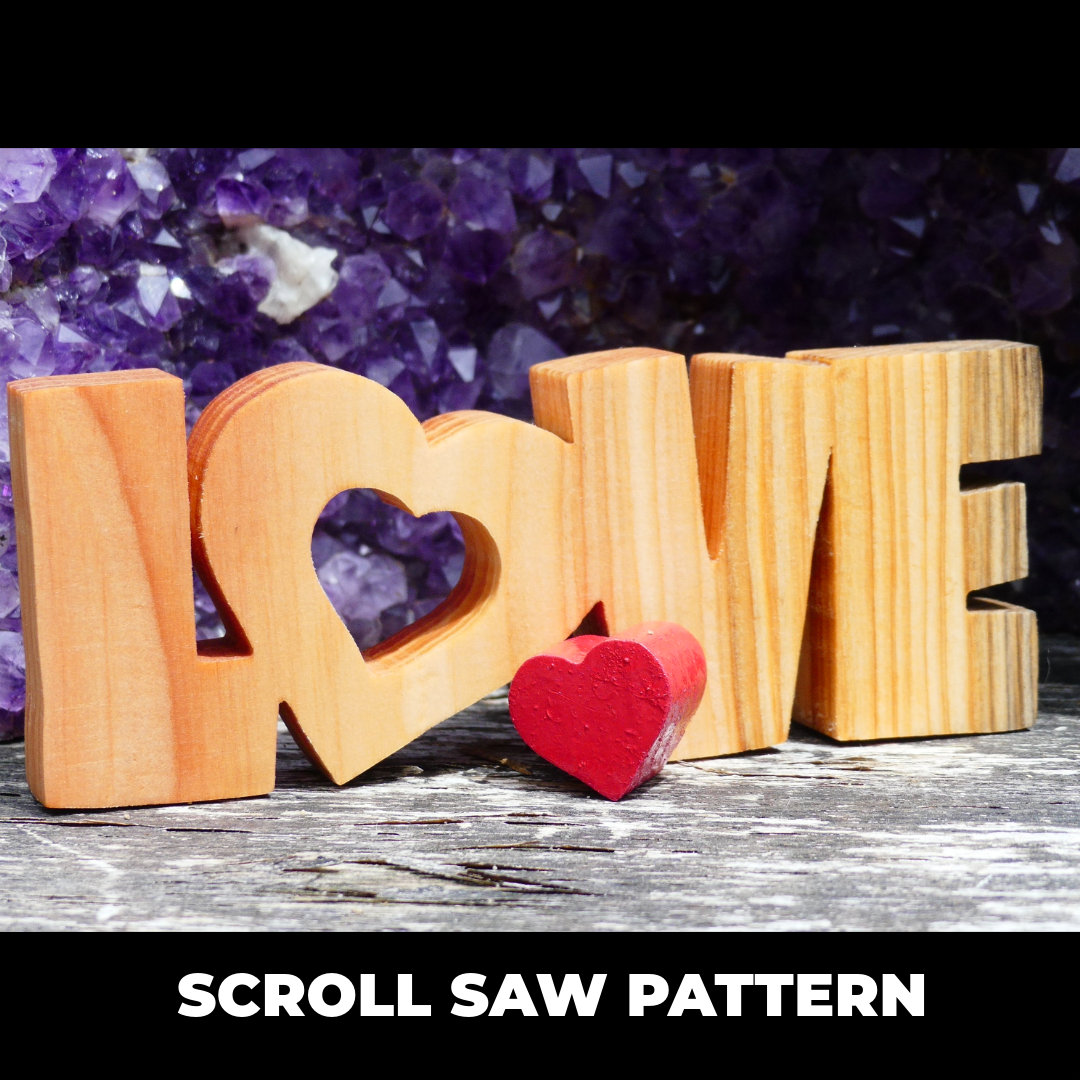 LOVE Scroll Saw Pattern pdf, Downloadable - Etsy