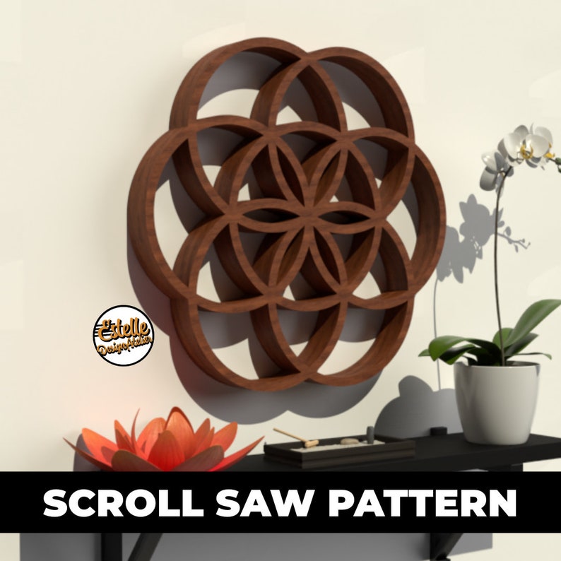 Flower of Life and Seed of Life- Scroll Saw Patterns (pdf ...