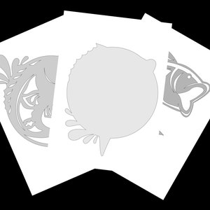 Fish- Scroll Saw Patterns (pdf, Jpeg, Svg), Downloadable - Etsy