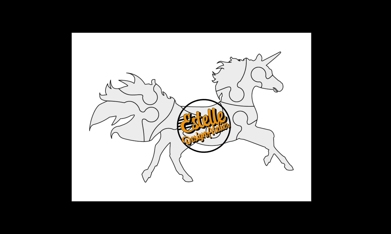 Unicorn Scroll Saw Patterns / Puzzle Svg/ Pdf /eps/ Svg / - Etsy