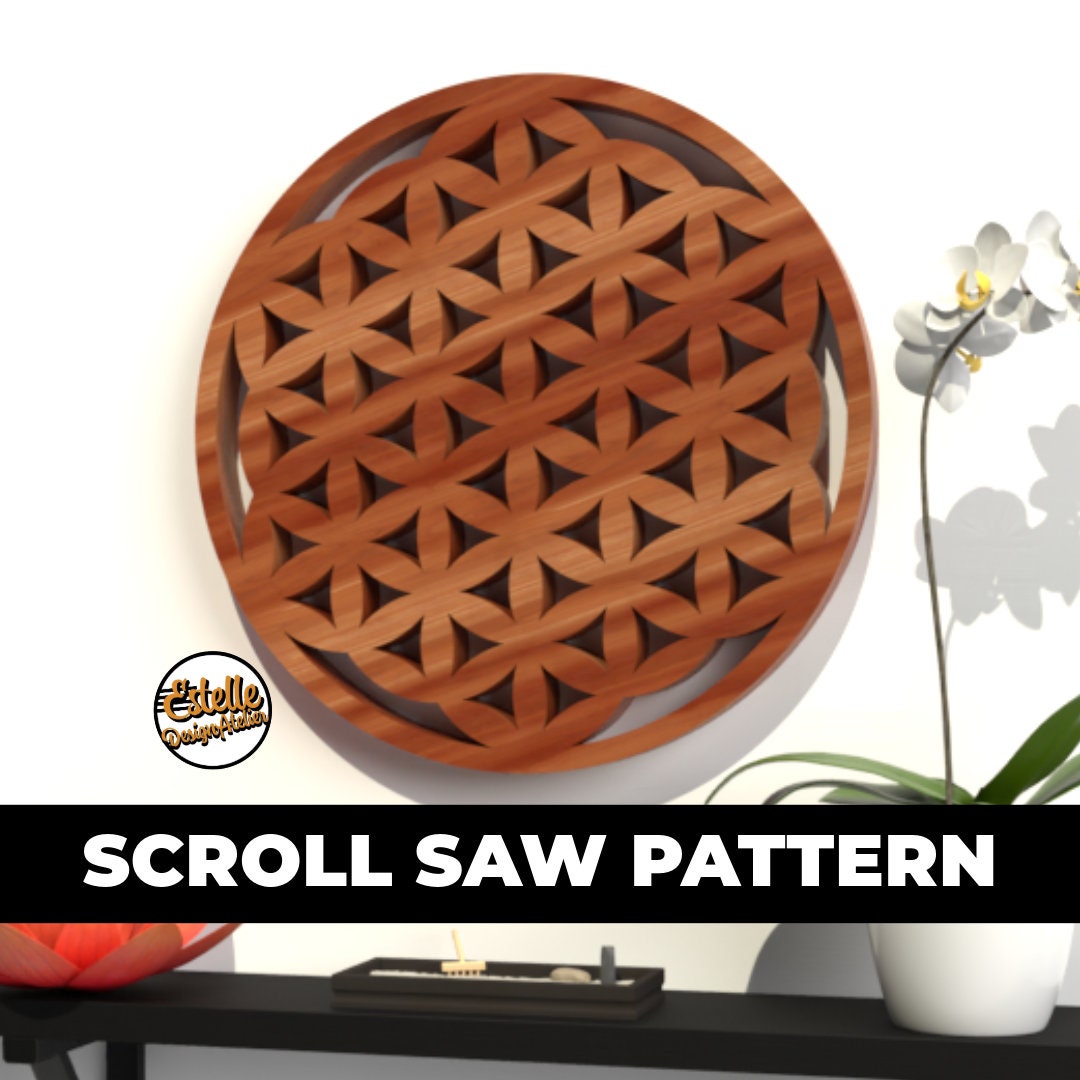 Flower of Life and Seed of Life- Scroll Saw Patterns (pdf ...