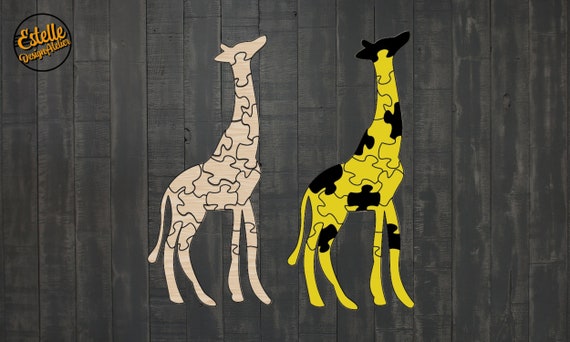 Giraffe Puzzle / Scroll Saw Patterns / Puzzle Svg/ Pdf /eps/ | Etsy