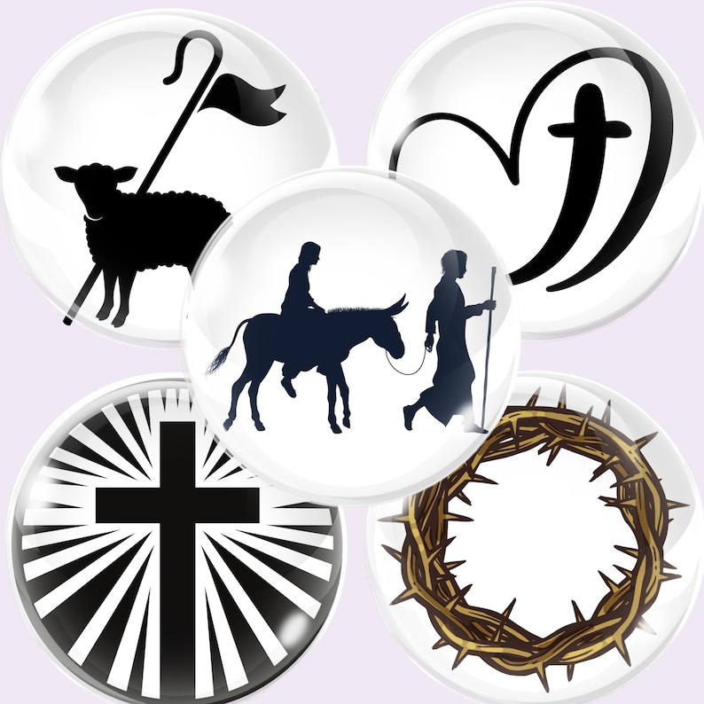 Christian Symbols Digital Download – Faith-based Icons for Crafting ...