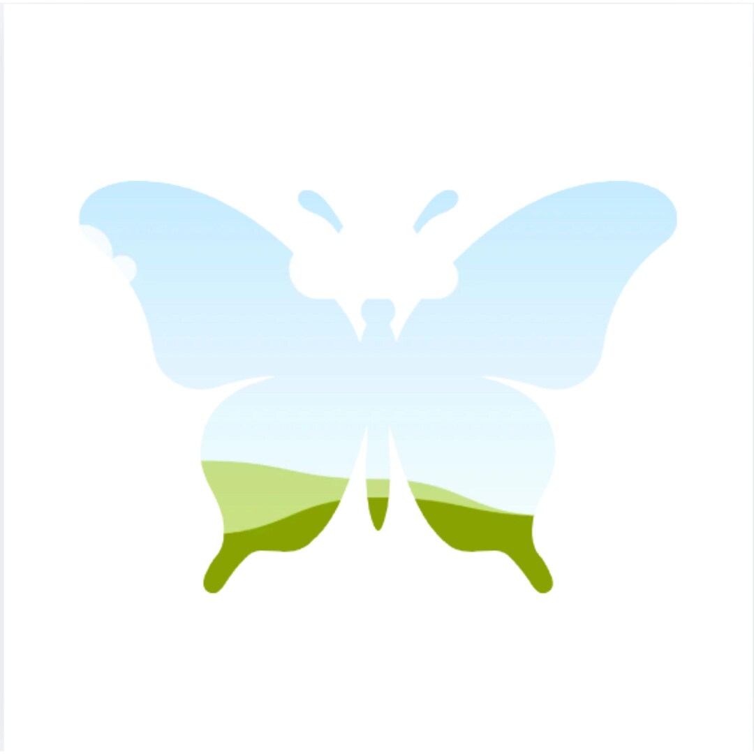 Butterfly Frame for Canva, Editable Template, Insert Your Own Photo or ...
