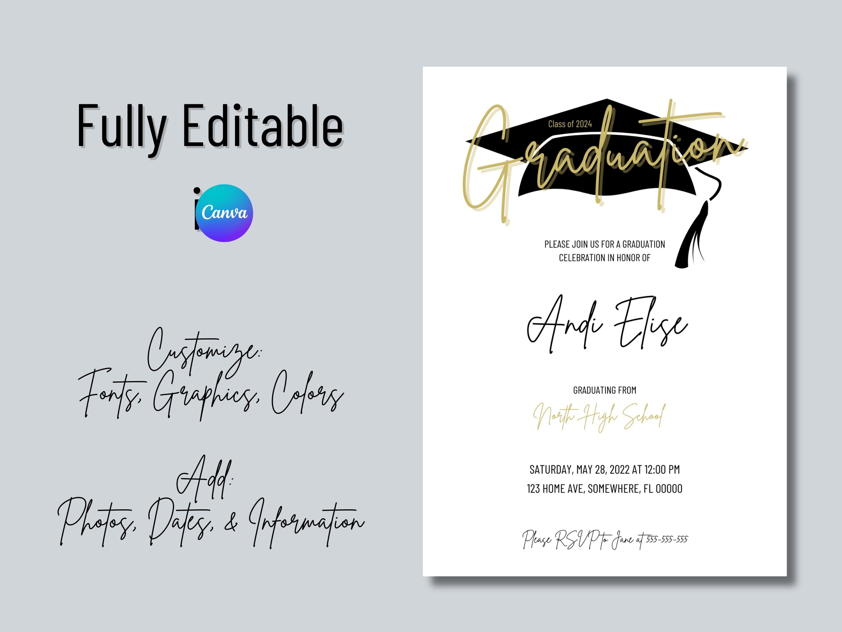 2024 Graduation Invitation Templates Free