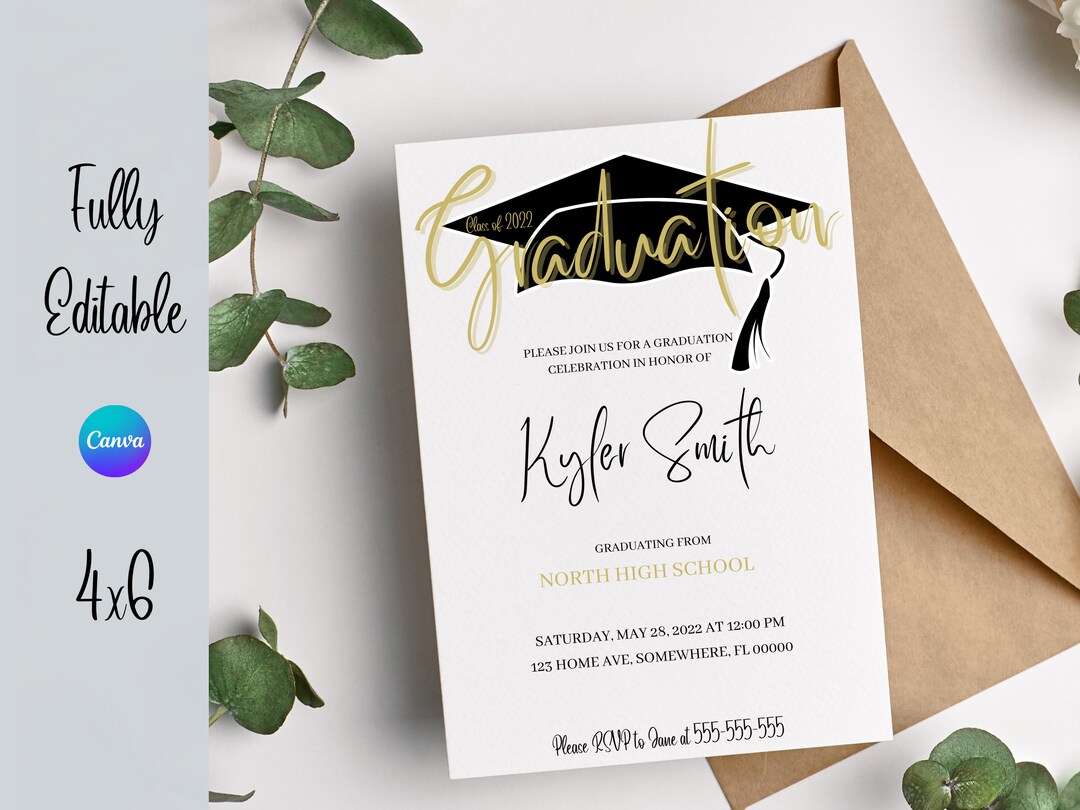 Graduation Invitation 2023 Graduation Party Invitation - Etsy