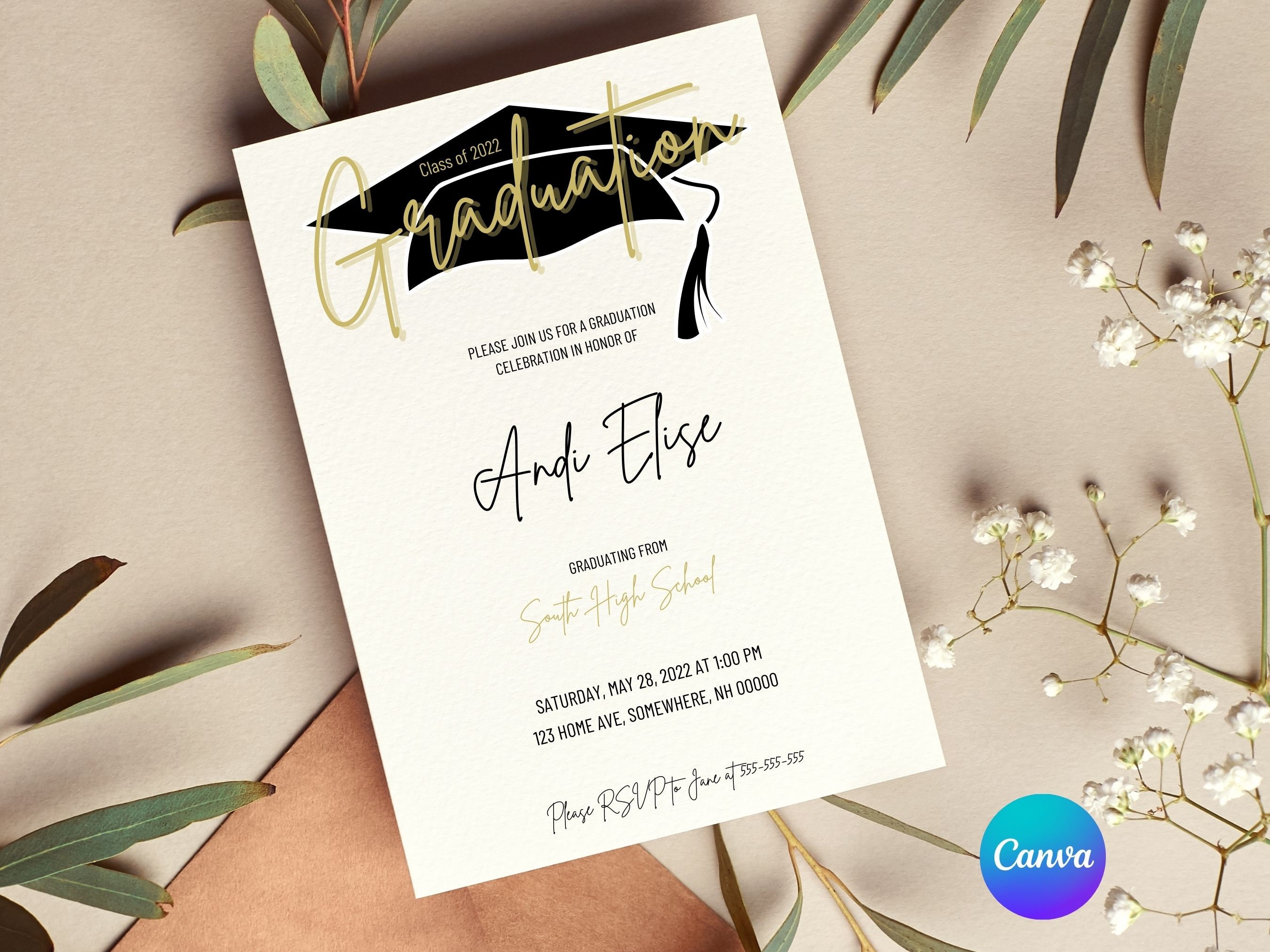 2022 Graduation Invitations Templates