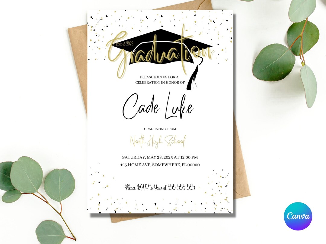 Graduation Invitation 2023 Graduation Party Invitation - Etsy