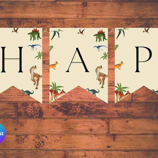 Dinosaur Banner - Etsy