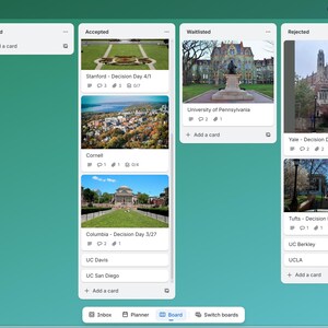 College Application Tracker Trello Board – Stay Organized Through Every ...