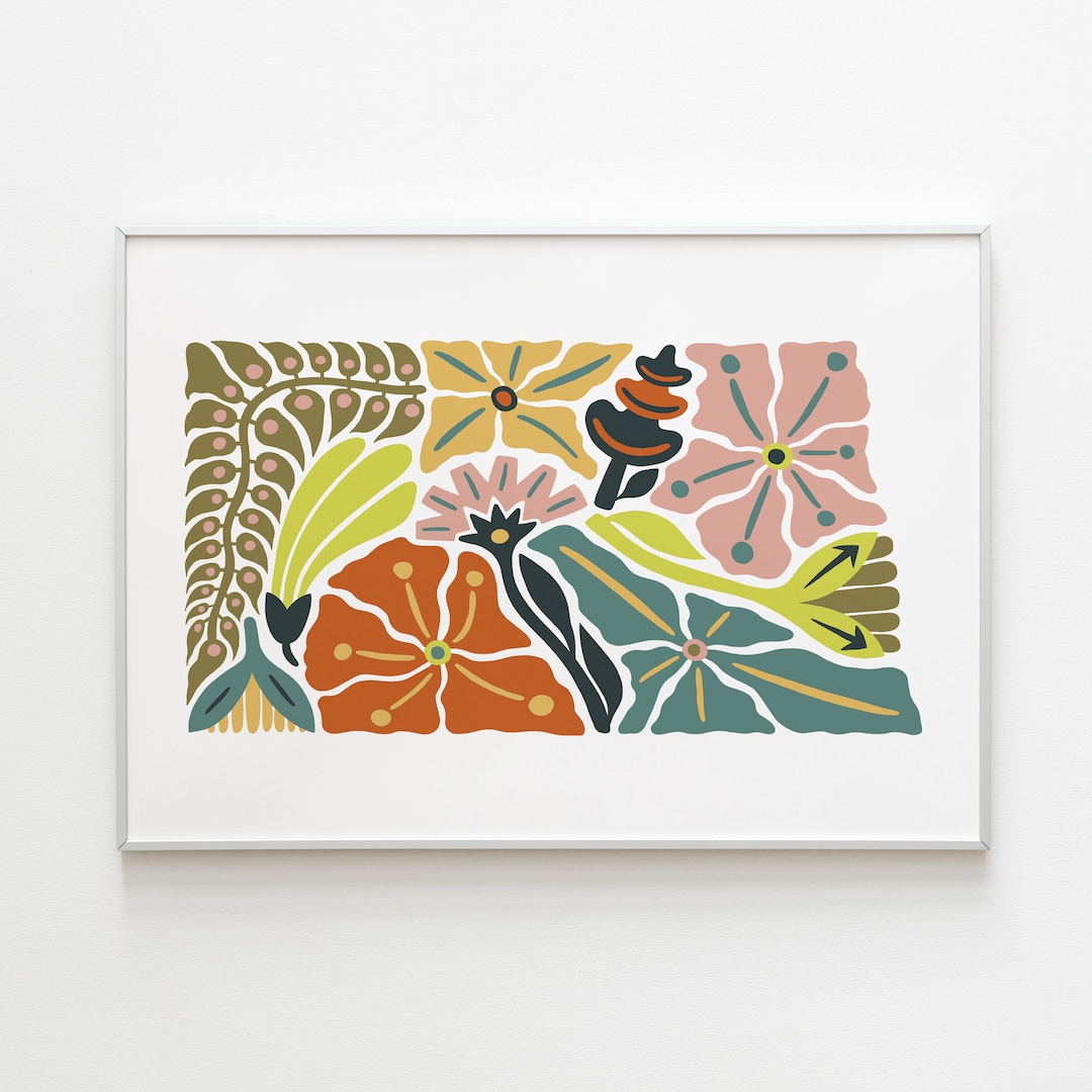 North Dakota Flower Art Print | ND Print | ND Wall Art - Etsy