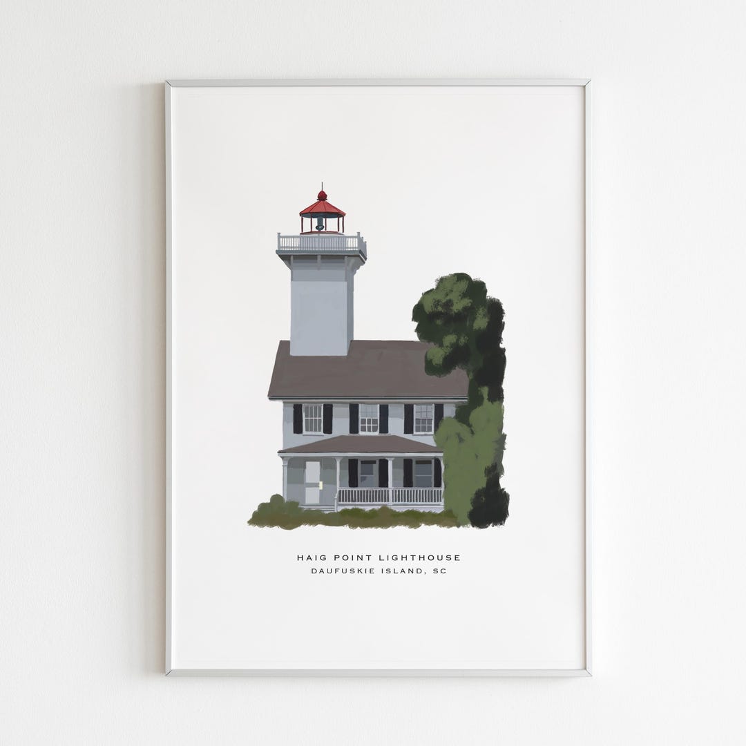 Haig Point Lighthouse Print | Daufuskie Island, SC | South Carolina ...