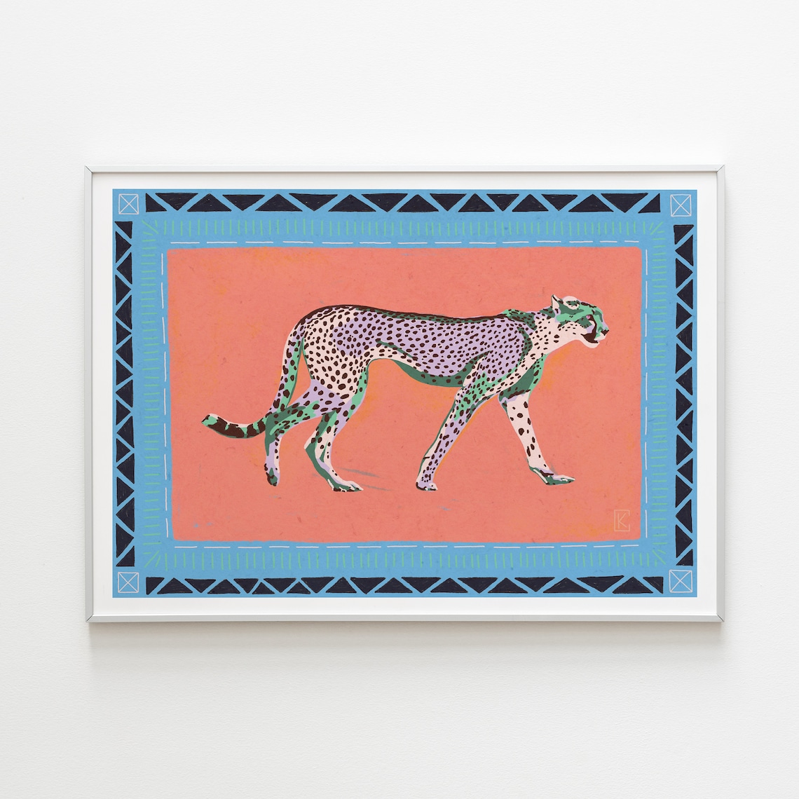 Cheetah Art Print | Colorful Cheetah Art | Eclectic Art | Room Decor - Etsy