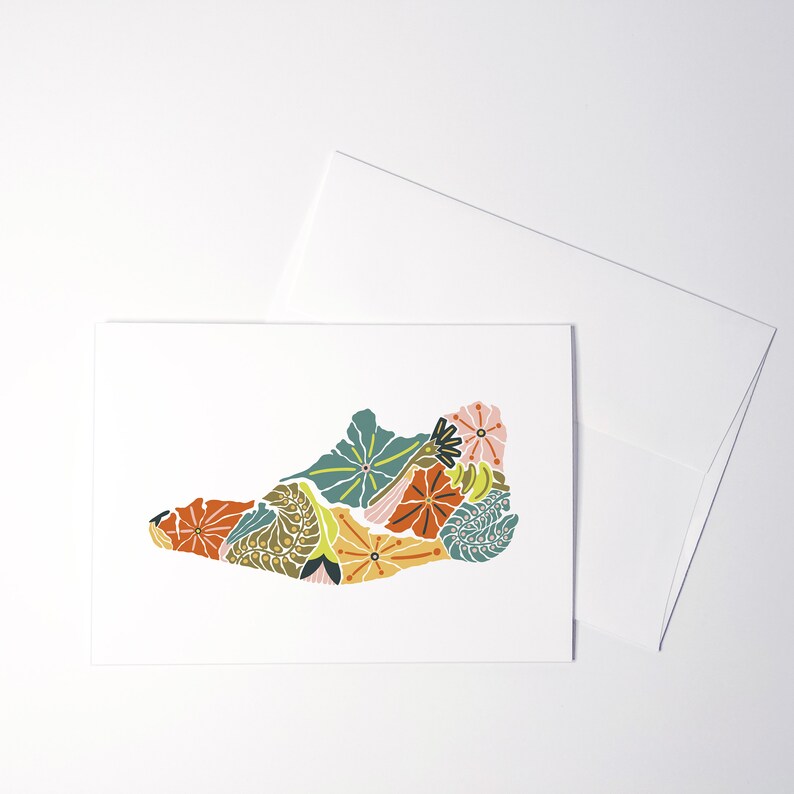 Hilton Head Island Floral Design Box Set of Blank Folded Note Cards - Etsy