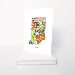 Indiana Floral Design Set of Blank Folded Note Cards | 5x7 - Etsy