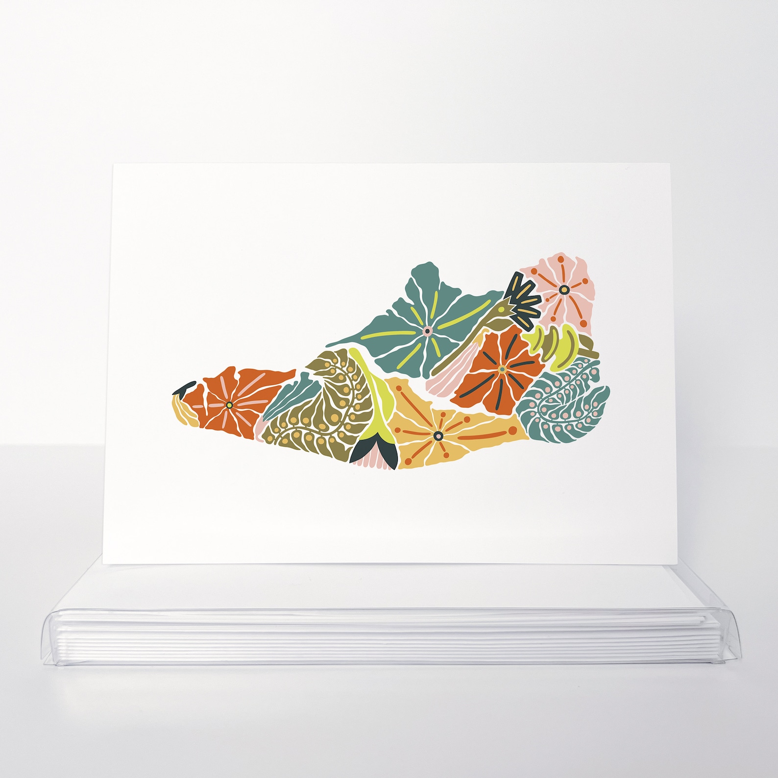 Hilton Head Island Floral Design Box Set of Blank Folded Note Cards - Etsy