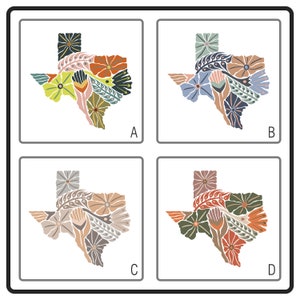 Texas Flower Art Print | TX Print | TX Wall Art - Etsy