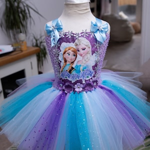 ELSA and ANNA FROZEN Birthday Party Tutu Dress - Etsy