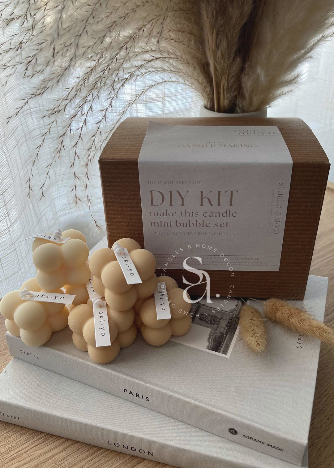 DIY Kit: Mini Bubble Candle Making Kit Set of 6 Candles - Etsy