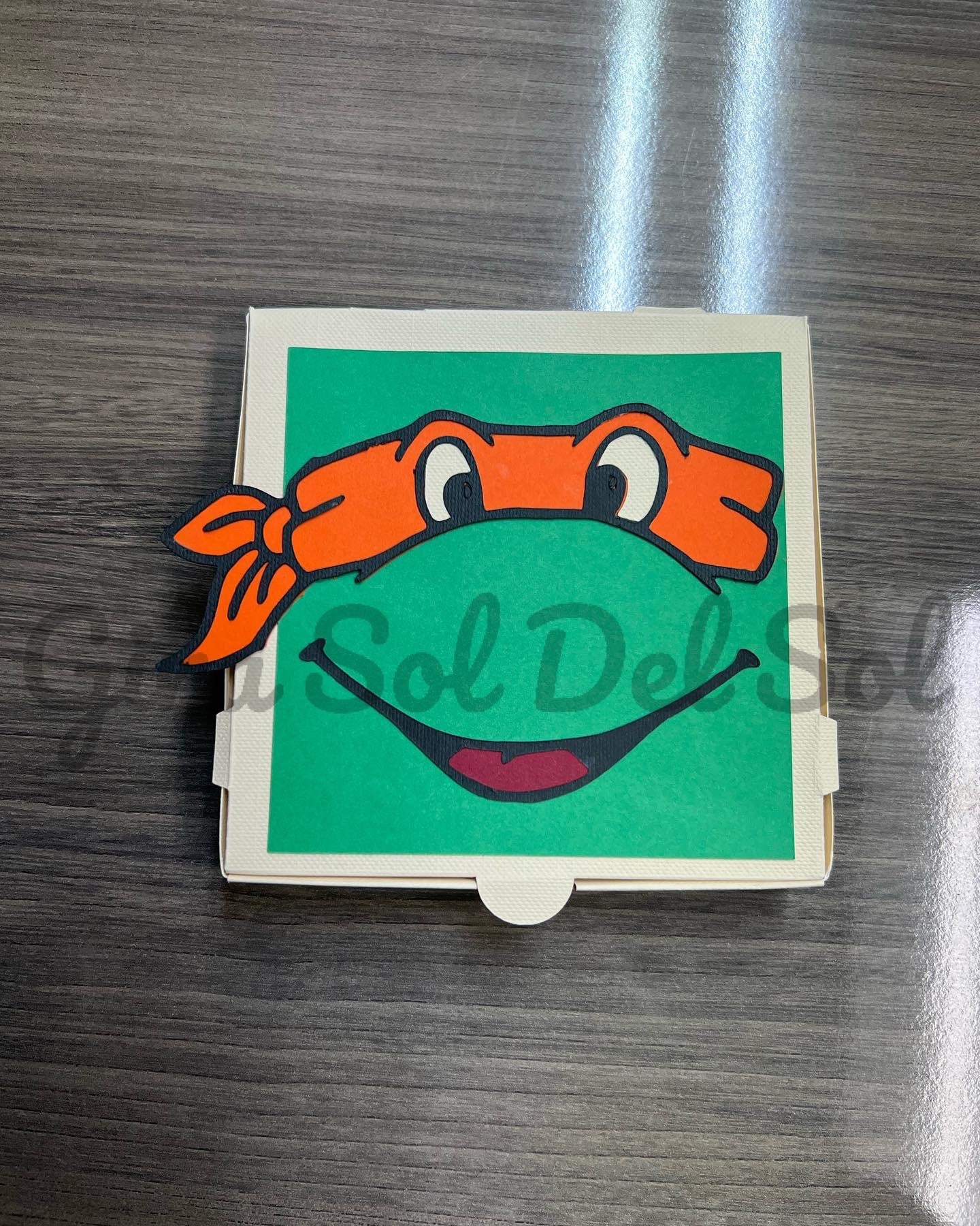 Teenage Mutant Ninja Turtles Pizza Box Invitations