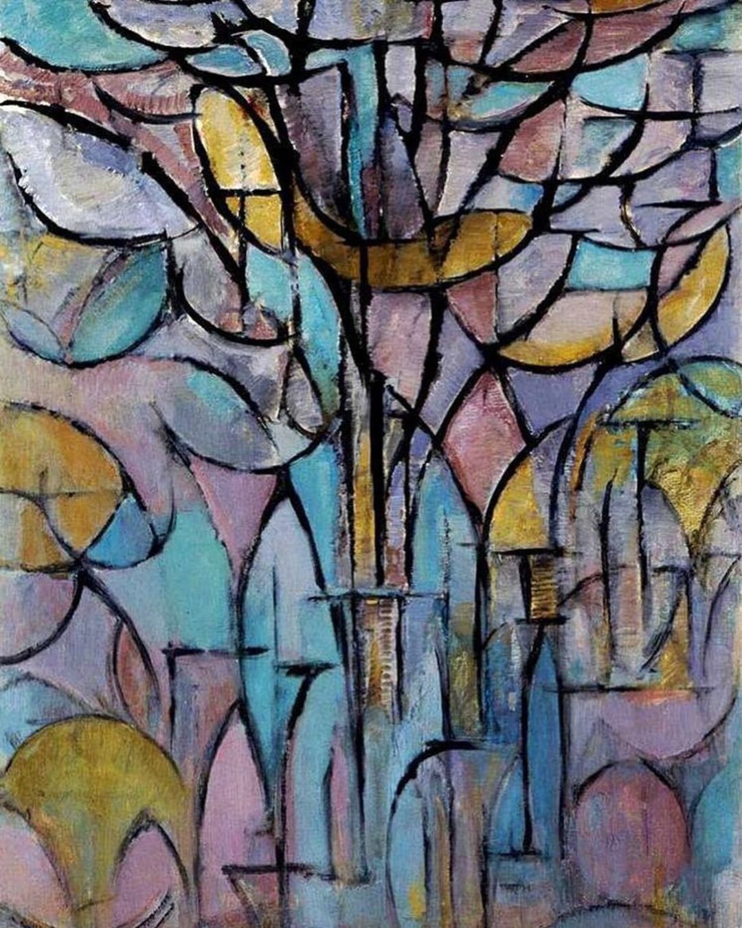 Piet Mondrian, Trees, 1912 Painting Poster Print Textured Photo Paper ...