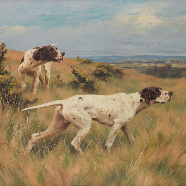 Hunting Dog Painting - Etsy