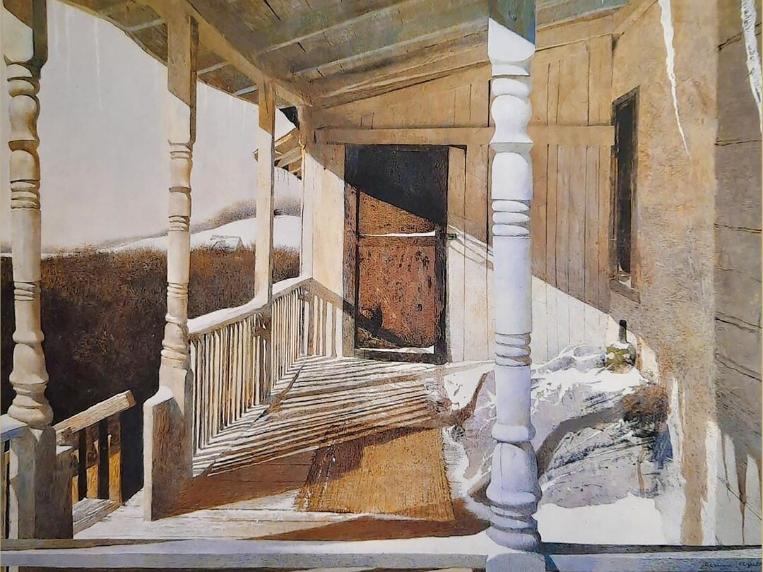 Andrew Wyeth. Winfield's Porch Painting Poster Canvas - Etsy México