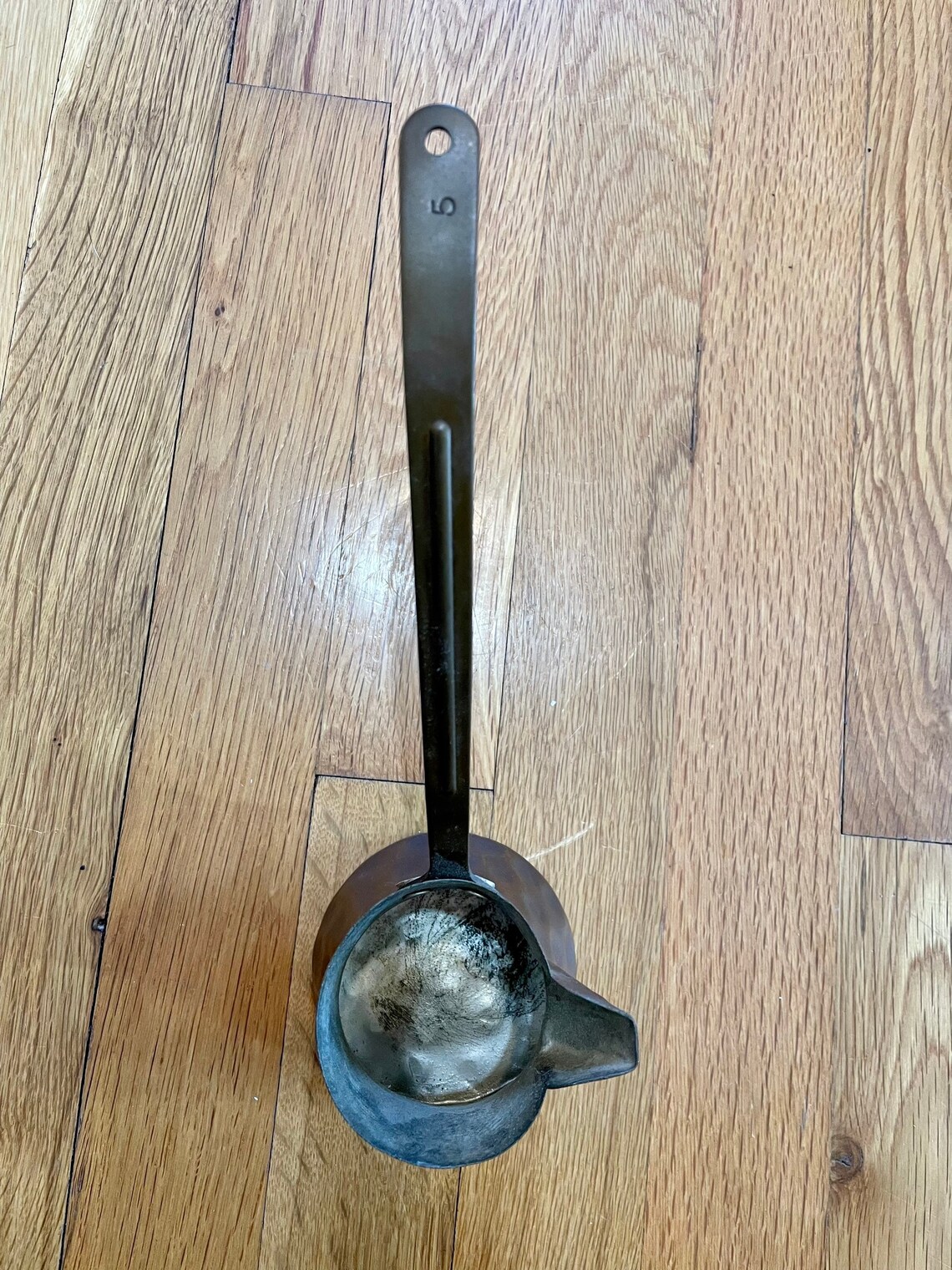 Copper Over Tin Hand Forged Dipper | Etsy