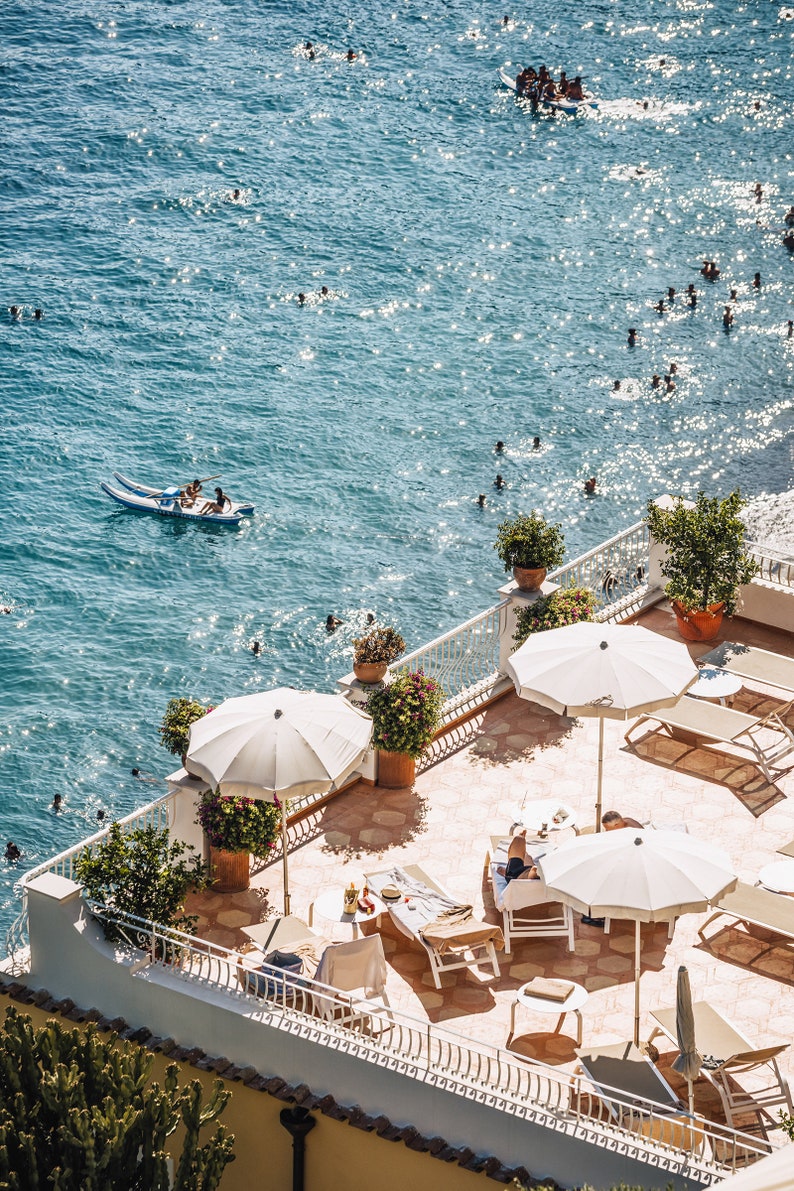 Amalfi Coast Print | Positano Print | Gallery Wall Art | Digital Print ...