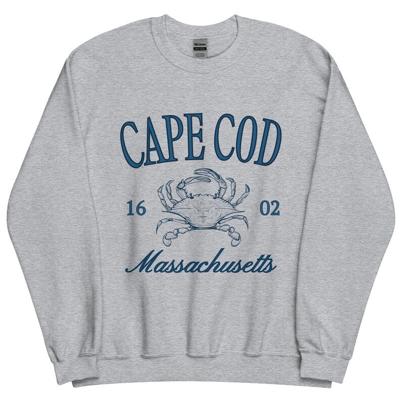 Cape Cod Massachusetts Vintage Style Crewneck Sweatshirt Cape Cod ...