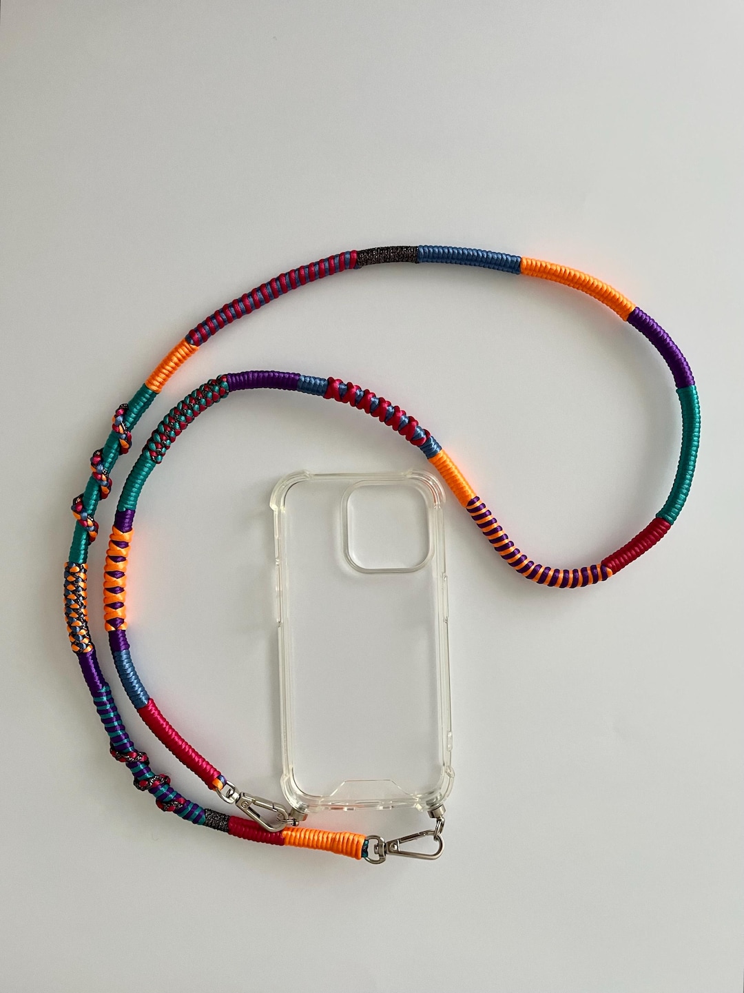 Phone Strap With Transparent Case/ Crossbody Mobile Phone Chain ...